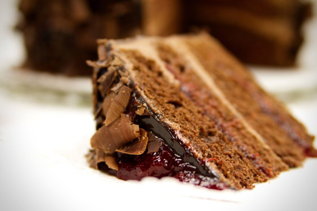 Dark Chocolate Raspberry Torte | Dobo's Delights Bakery - Piqua, OH ...
