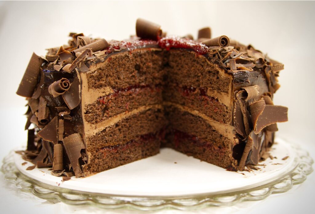 Dark Chocolate Raspberry Torte | Dobo's Delights Bakery - Piqua, OH ...